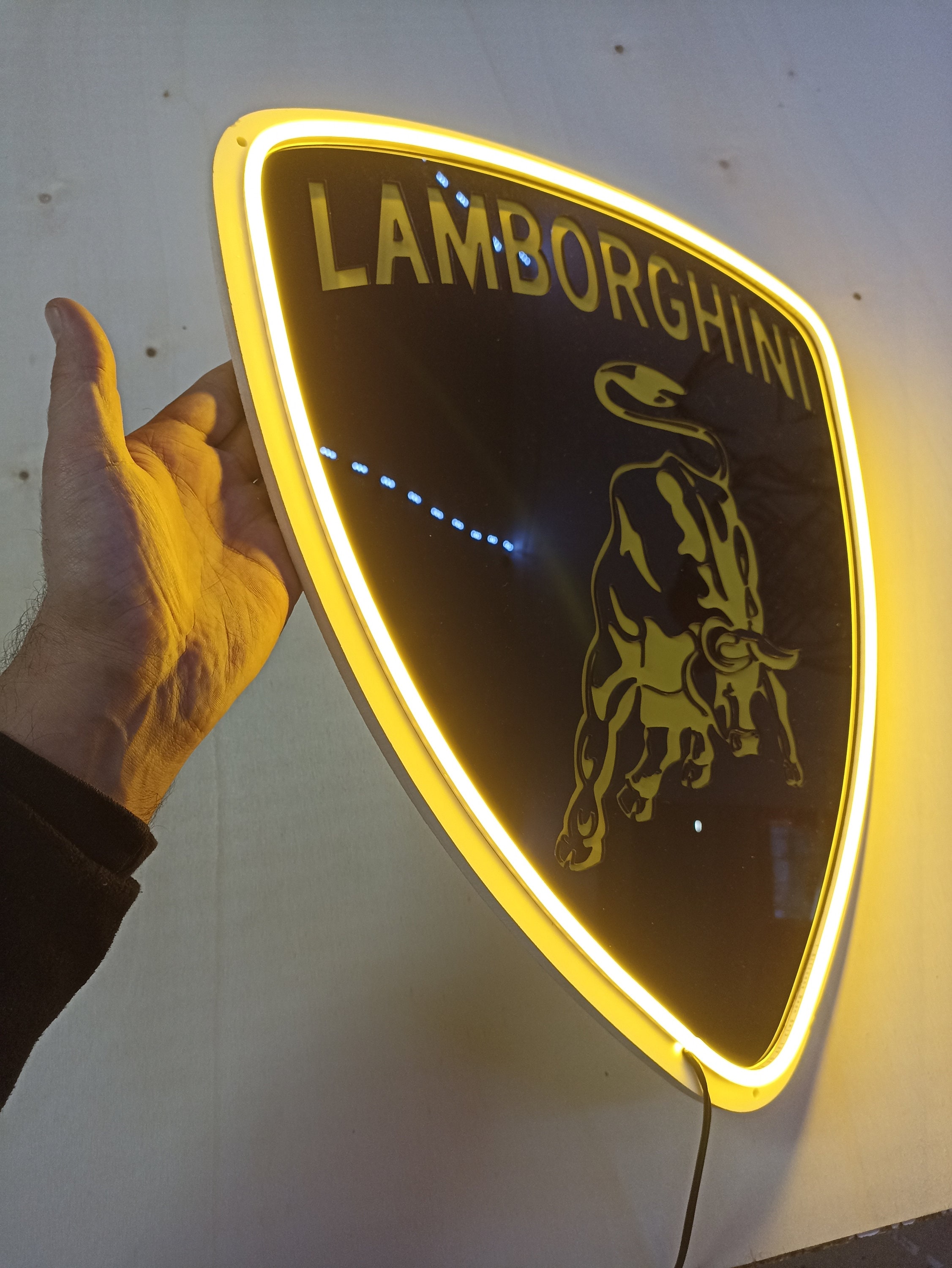 Lamborghini Neon Sign Neon Garage Sign Neon Garage Decor Gift for Men ...
