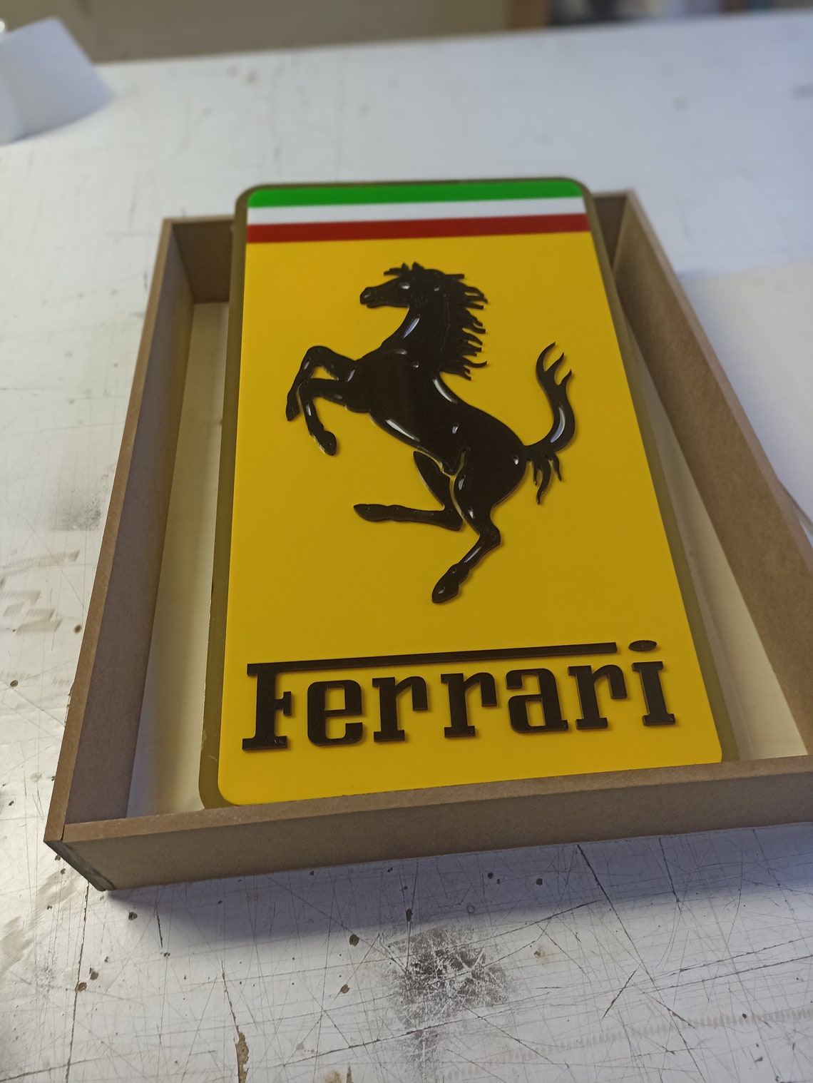 Ferrari Metal Sign, Ferrari Garage Sign, Ferrari Garage Decor, Ferrari ...