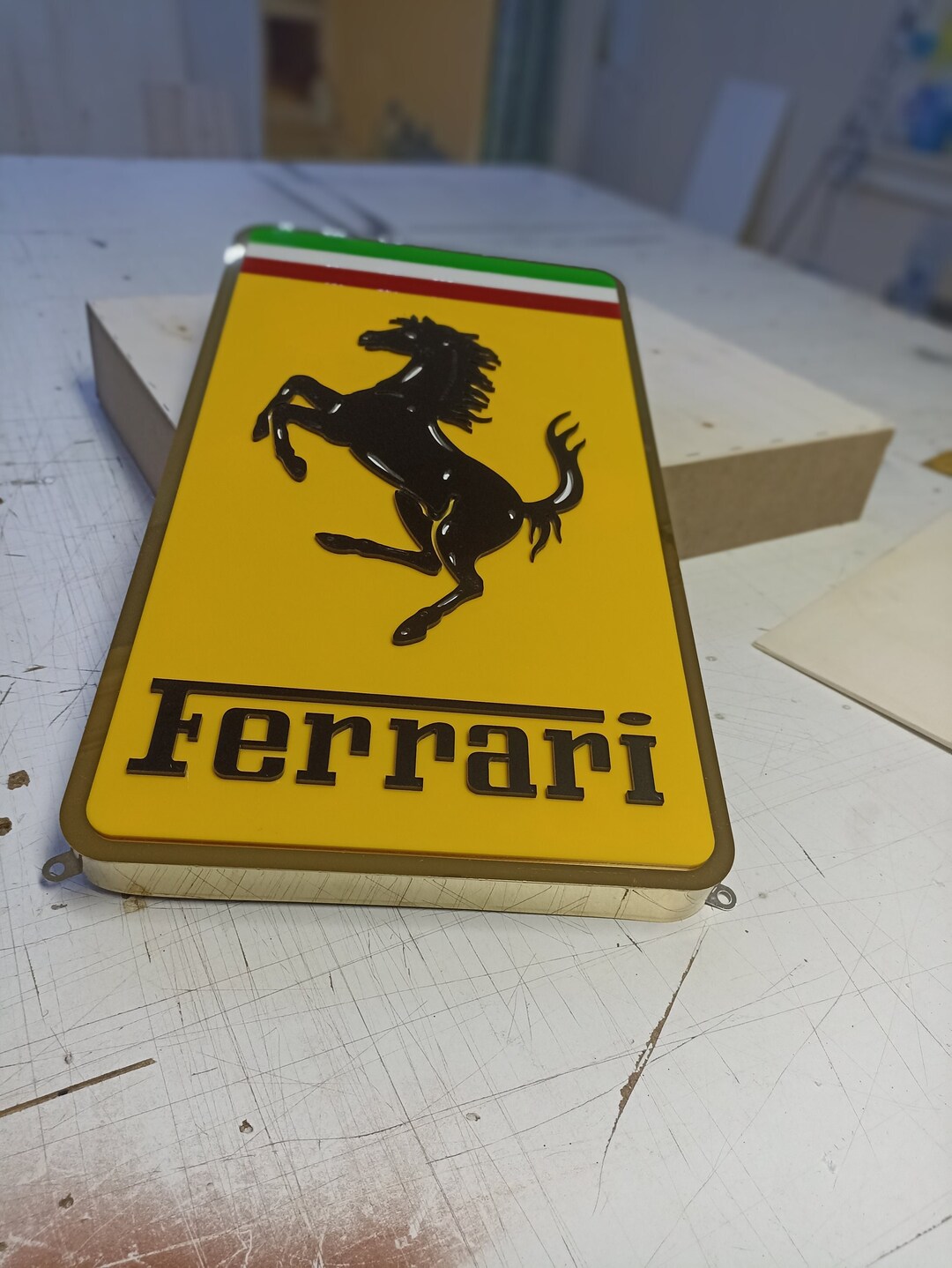 Ferrari Metal Sign, Ferrari Garage Sign, Ferrari Garage Decor, Ferrari ...