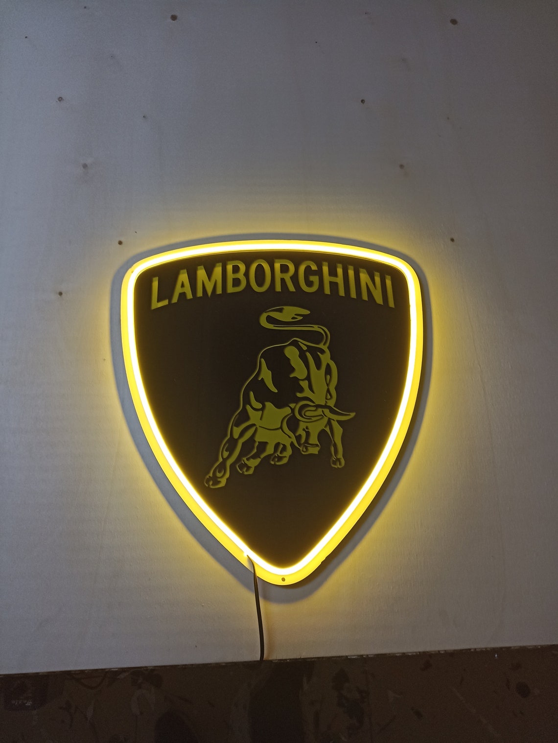 Lamborghini Neon Sign Neon Garage Sign Neon Garage Decor Gift for Men ...