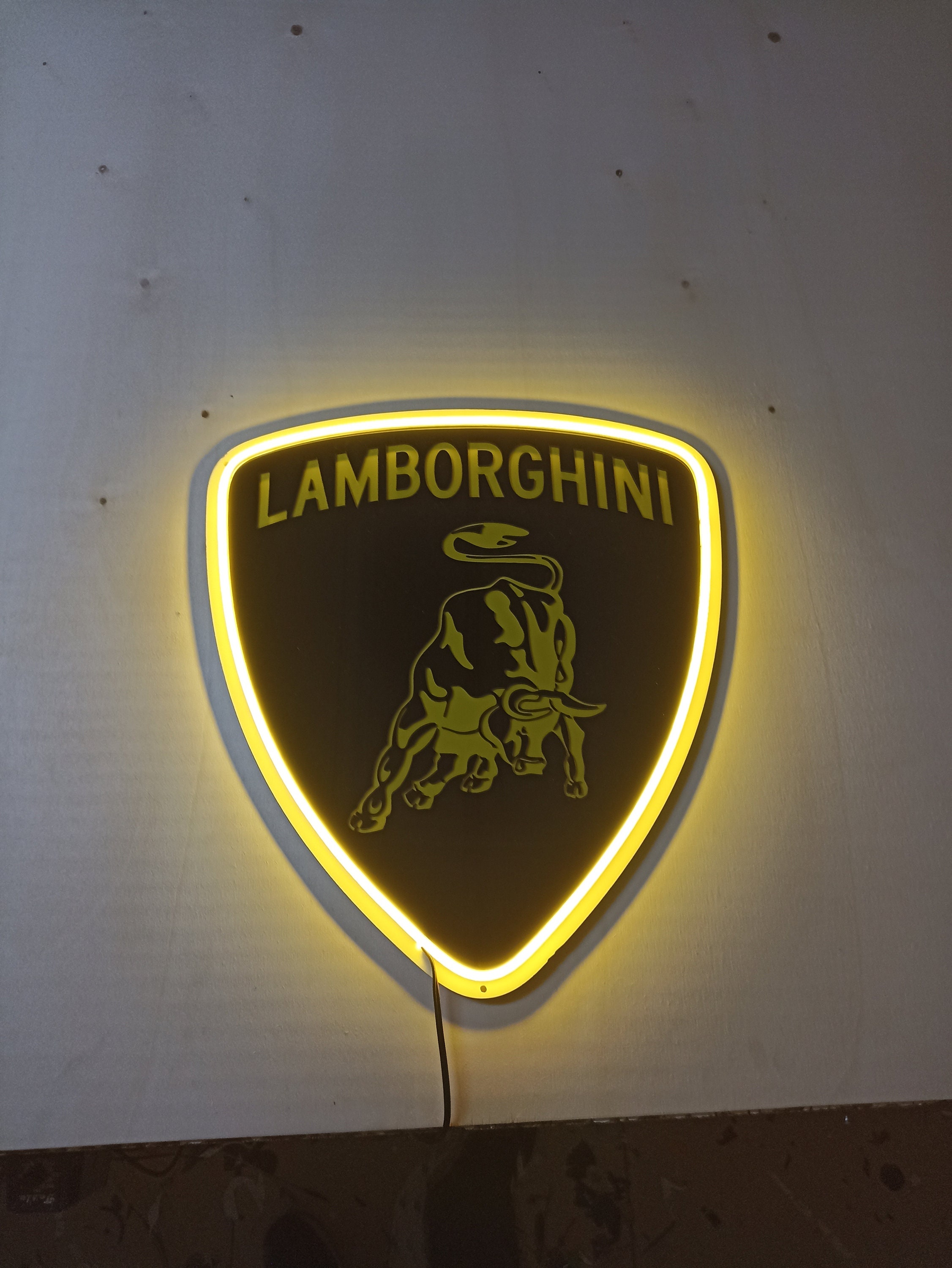 Lamborghini Neon Sign Neon Garage Sign Neon Garage Decor Gift for Men ...