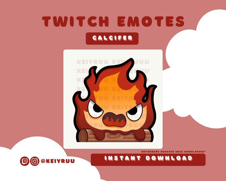 Cute Ghibli Campfire Angry Rage Anime Emote Bundle | Twitch | Discord ...