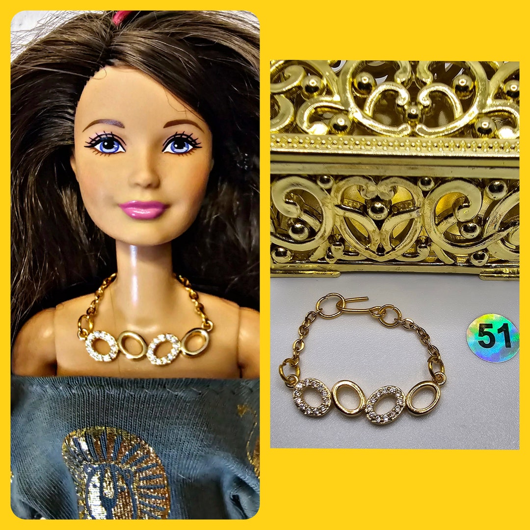 NEW Gorgeous Beautiful Barbie Jewelry Jewelry Sparkle Collector Gold - Etsy