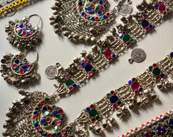 Afghan Mathapati Afghan Jewelry Set Hand Made Afghani Head - Etsy