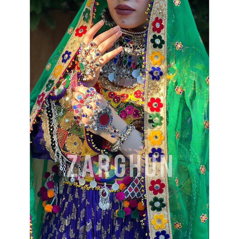 Afghan Kuchi Bridal Dress Watani Pashtun Brides - Etsy