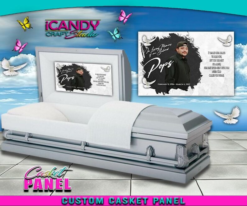 Custom Casket Panel Insert: Memorial Keepsake - Etsy