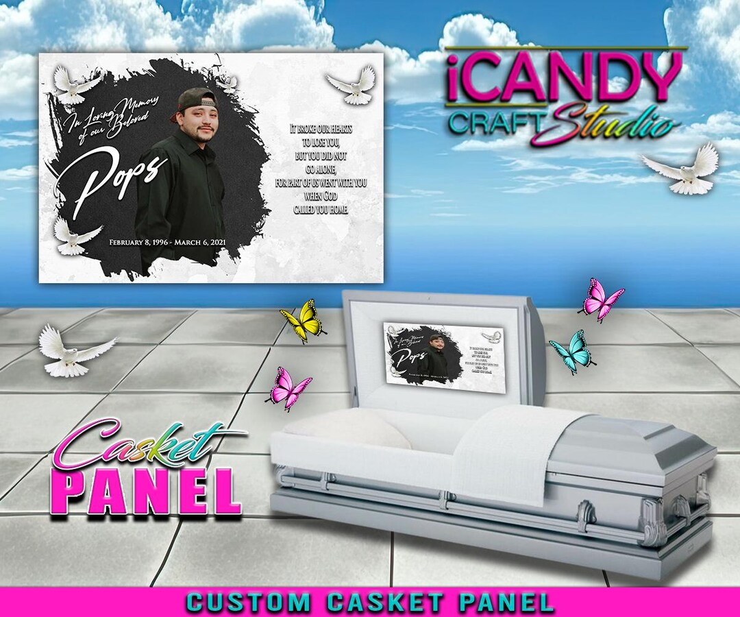 Custom Casket Panel Insert: Memorial Keepsake - Etsy