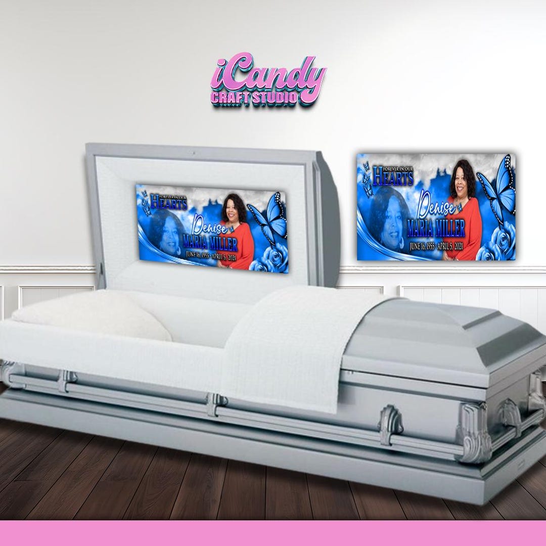 Custom Casket Panel Insert: Memorial Keepsake, Home Going, Foam Board ...