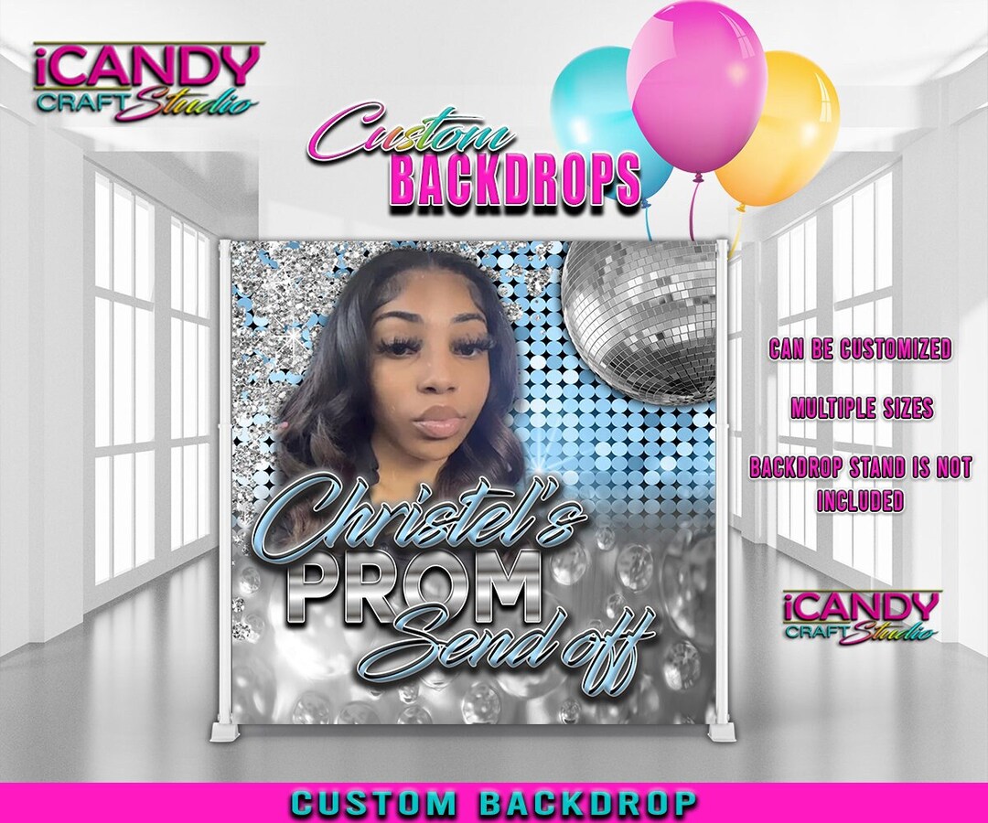 Prom Backdrop, Custom Prom Backdrop, Custom Backdrop, Party Banner ...