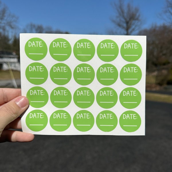 Reusable Date Label - Etsy