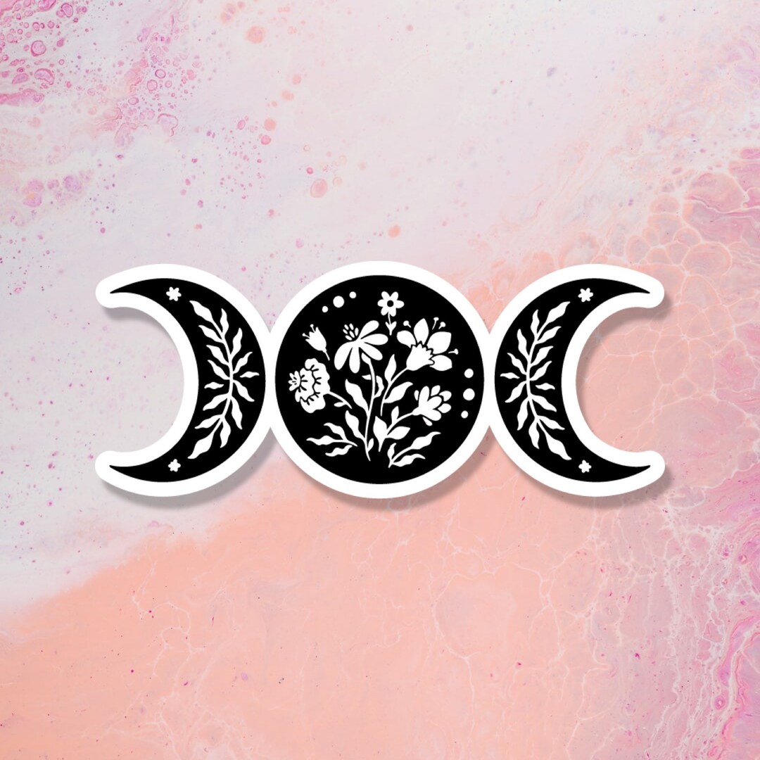 Stickers, Boho Moon Phases Sticker, Moon and Stars, Tumbler Stickers ...