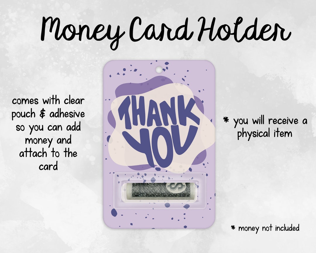 Thank You Money Holder, Cash Gift, Thank You, Cash Gift, Gift Card - Etsy