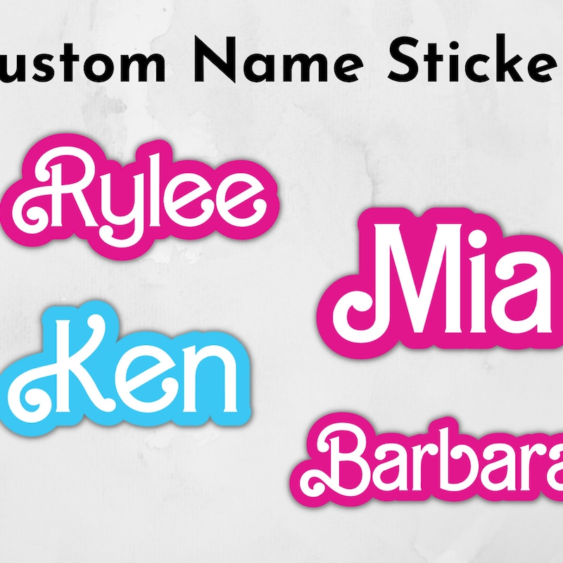 Barbie Name Water Bottles - Etsy