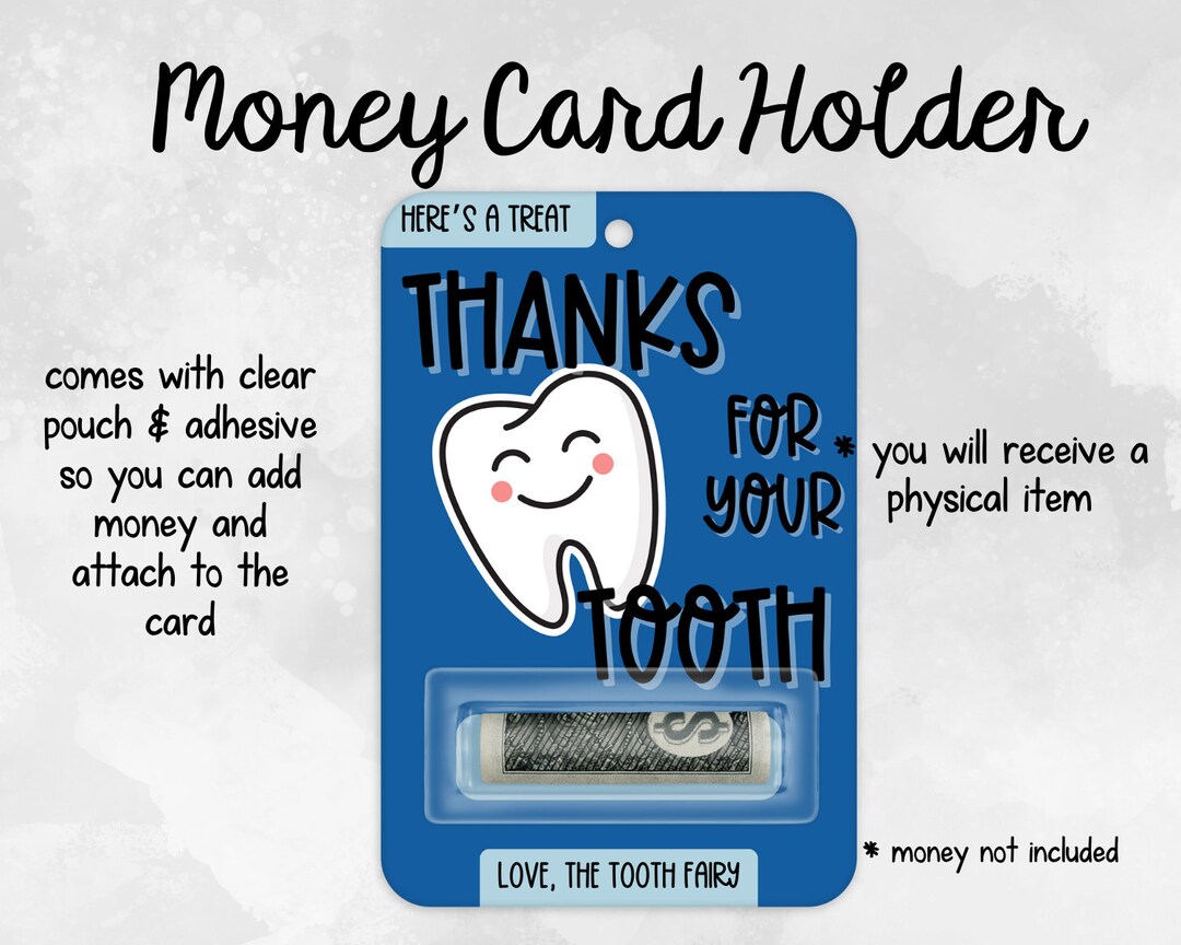 Tooth Fairy Money Money Holder, Kids Money, Cash Gift, Money Holder ...