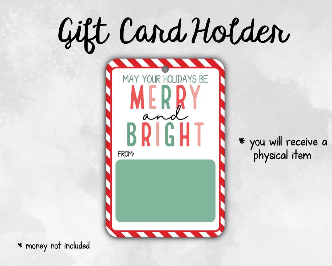 Christmas Gift Card Holder, Christmas Cash Gift, Christmas Gift ...