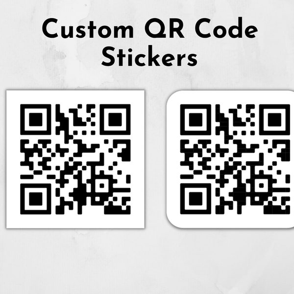 Qr Code Vinyl Decal - Etsy