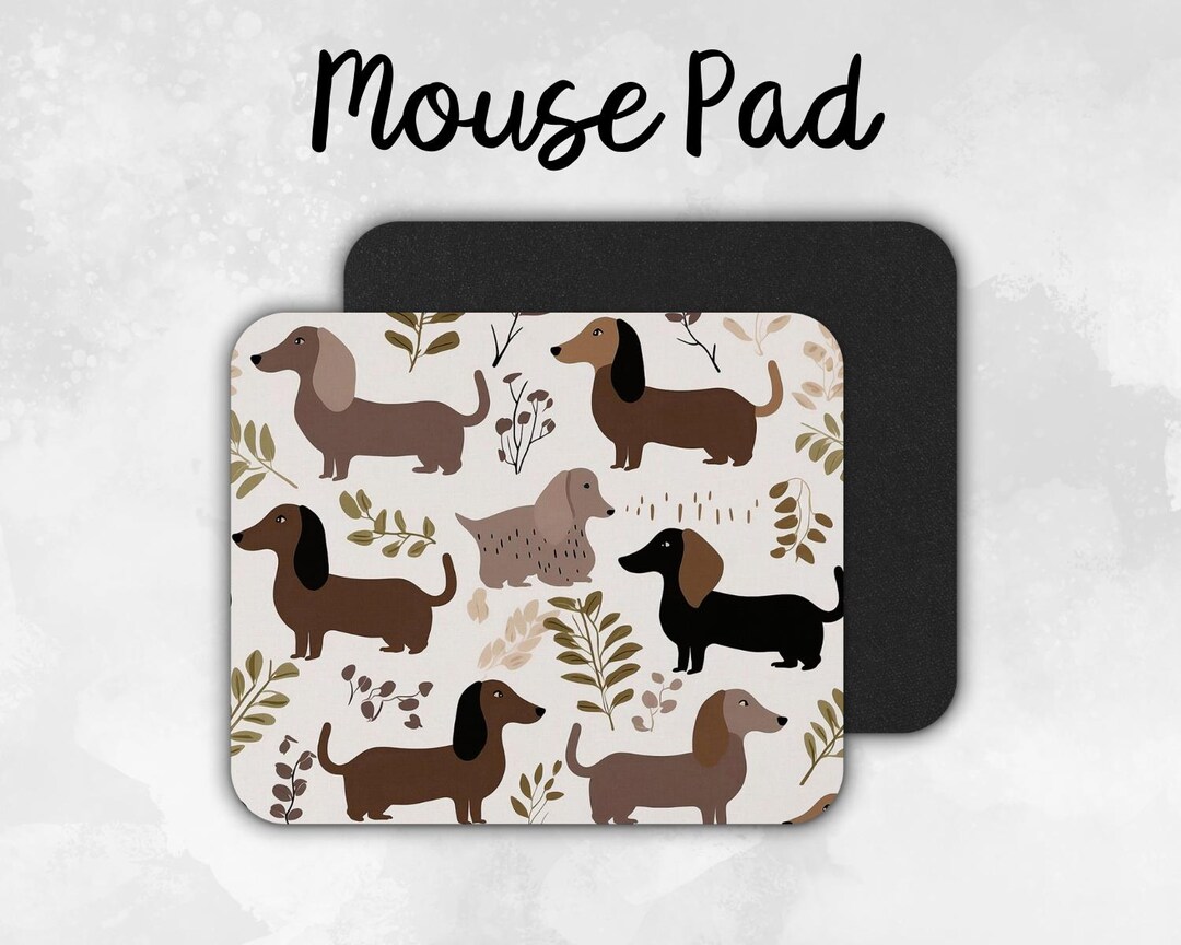 Dog Mouse Pad, Work Mouse Pad, Dachshund Mouse Pad, Rectangle Mouse - Etsy