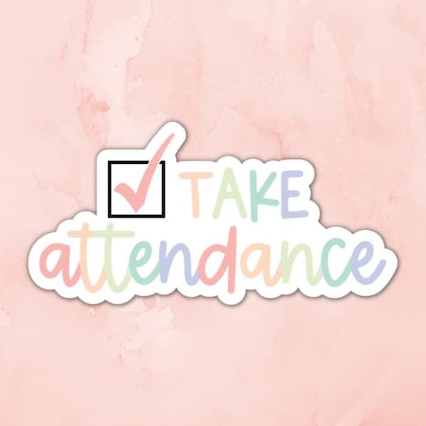 School Attendance Stickers - Etsy