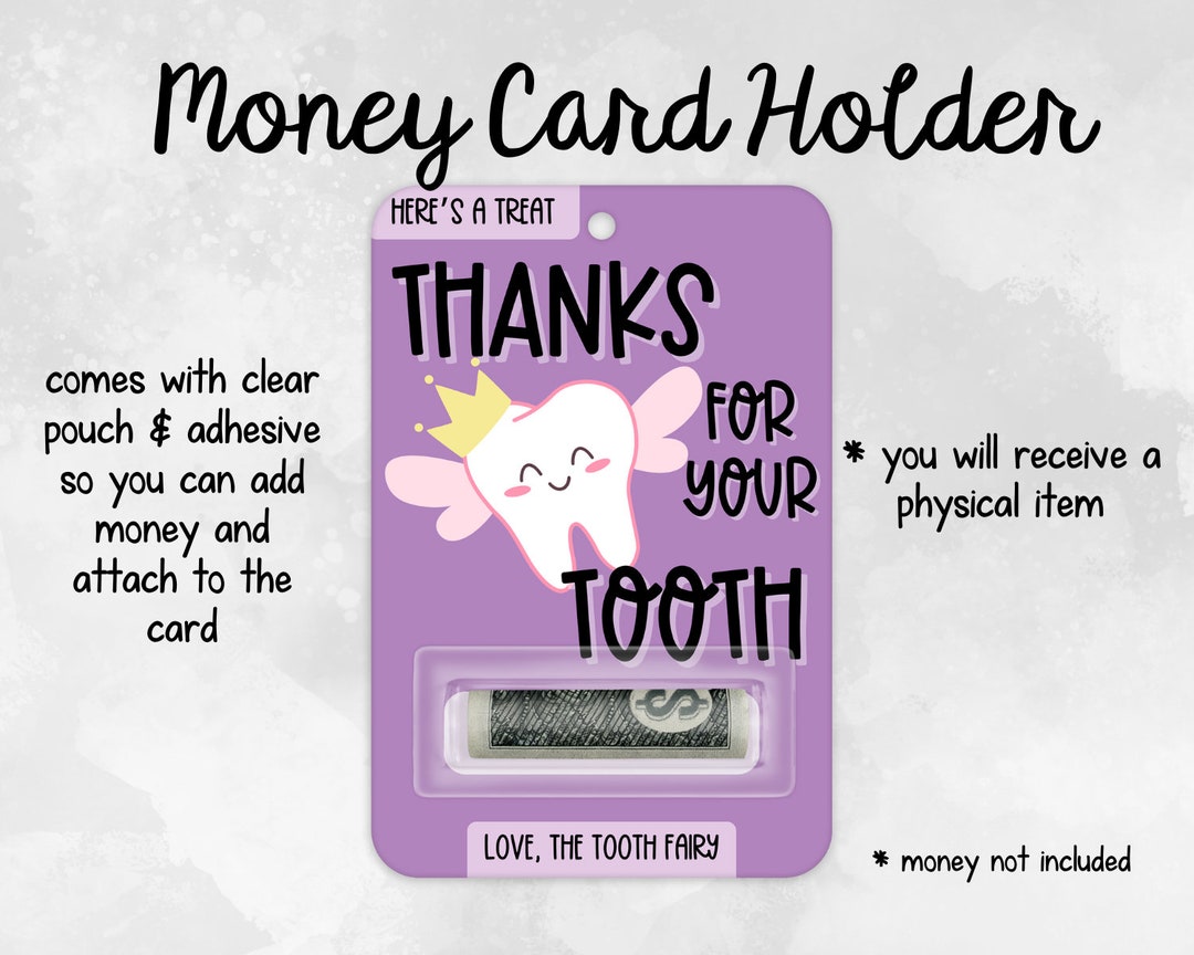 Tooth Fairy Money Money Holder, Kids Money, Cash Gift, Money Holder ...
