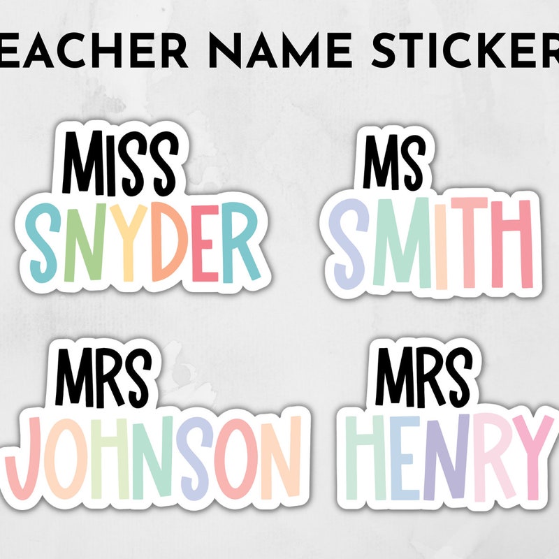 Teacher Stickers - Etsy