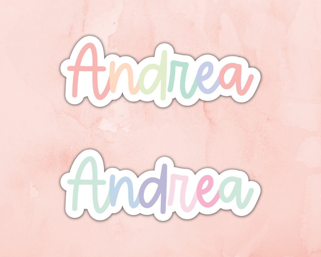 Custom Name Sticker, Personalized Name Sticker, First Name Sticker ...