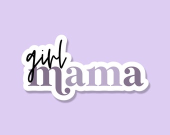 Girl Mama Rainbow Sticker - Etsy