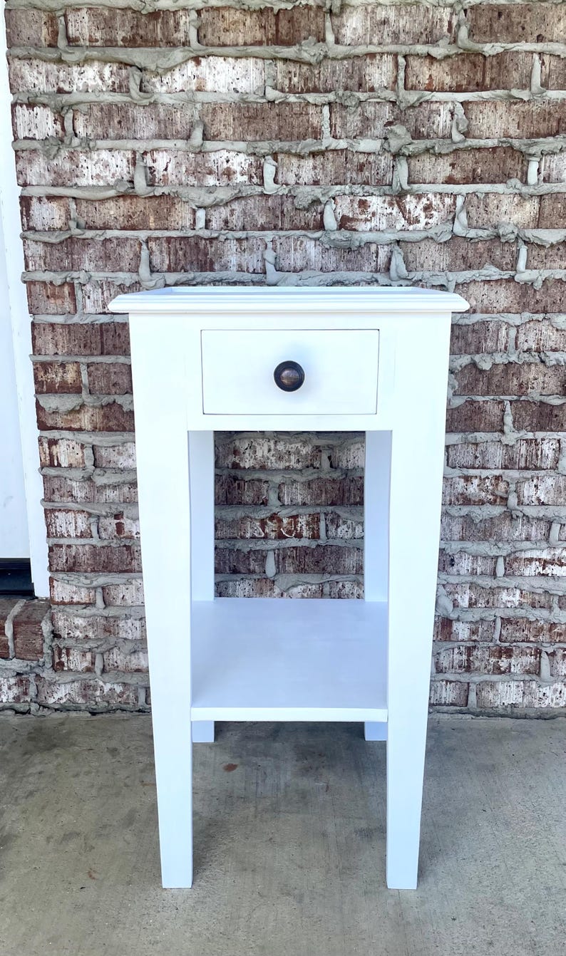 Side Table End Table Rustic Side Table Nightstand Accent Table Bedside ...