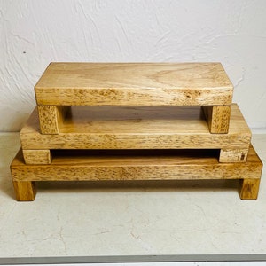 Wood Riser, Plant Riser, Farmhouse Riser, Rustic Riser, Wooden Riser ...