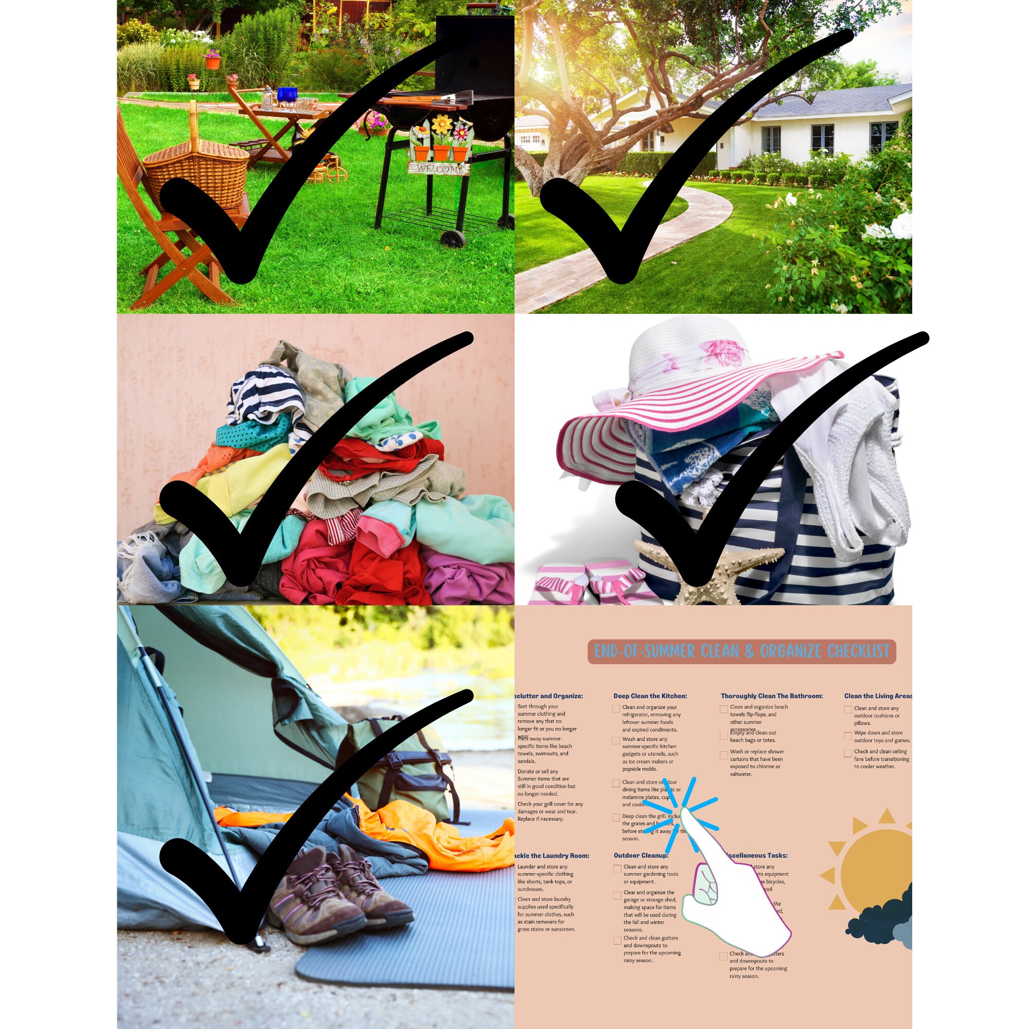 Cleaning Schedule Template | End of Summer Cleaning Checklist | Late ...