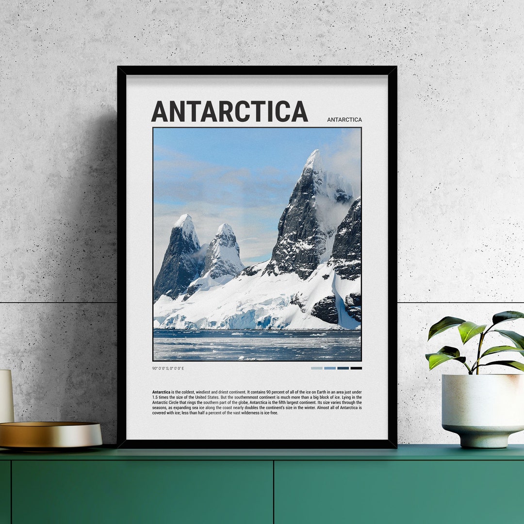 Antarctica Poster Print, Continent Photo Wall Art, Aesthetic Nature ...