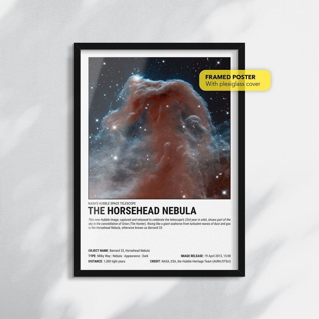 NASA the Horsehead Nebula hubble Poster Art Outer Space - Etsy Canada