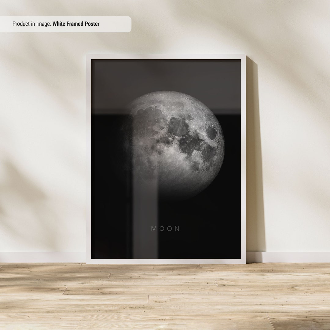 Moon Poster | Space Posters | Space Wall Art | Space Prints | Space ...
