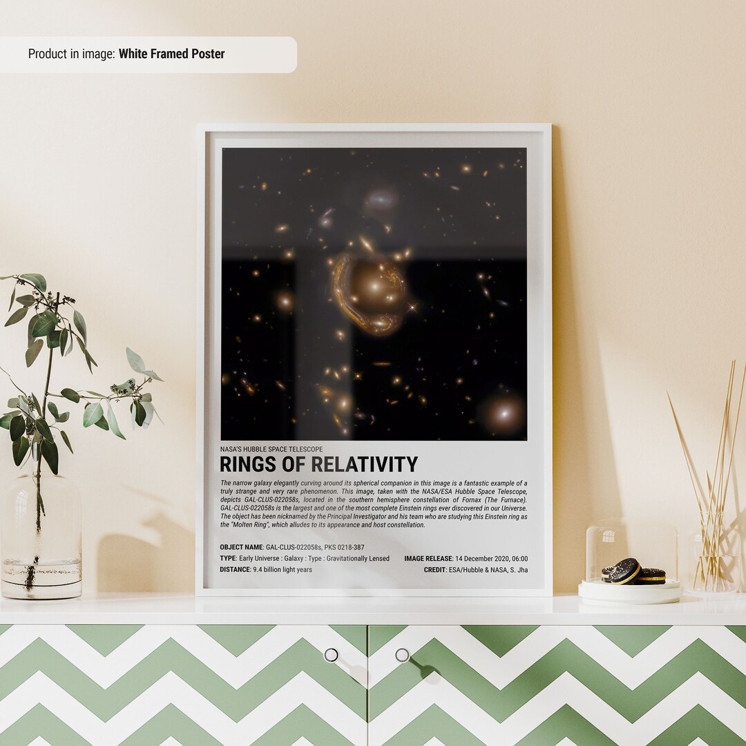 Rings of Relativity Poster | Space Posters | NASA Hubble Telescope ...