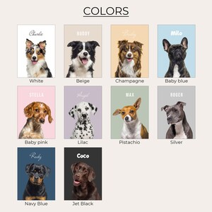 Custom Pet Portrait Poster | Dog Portrait From Photo | Dog Lovers Gifts ...