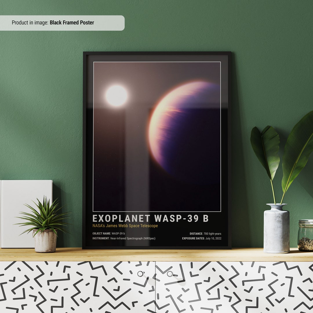 Exoplanet WASP-39 B Poster | Space Posters | NASA James Webb Poster | Space Wall Art | Space ...