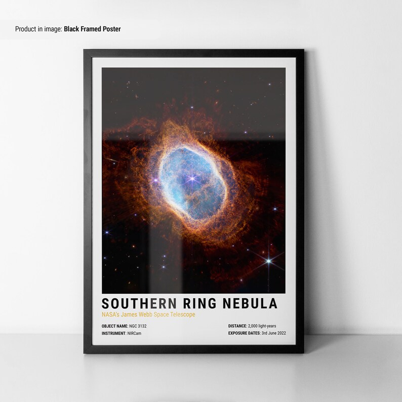Southern Ring Nebula Poster | James Webb Telescope Space Art - Etsy
