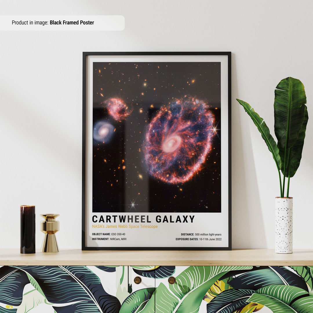Cartwheel Galaxy Poster | Space Posters | NASA James Webb Poster ...