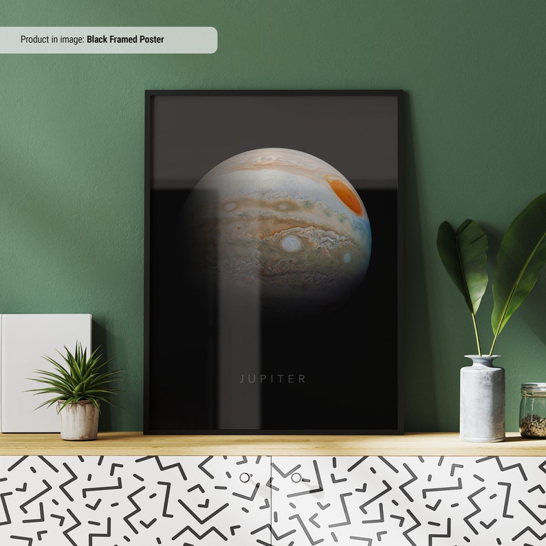 Planet Jupiter Poster | Space Wall Art, NASA Image - Etsy UK