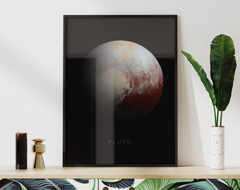Pluto Planet Glossy Poster Picture Photo Banner System Space Dwarf Sun ...