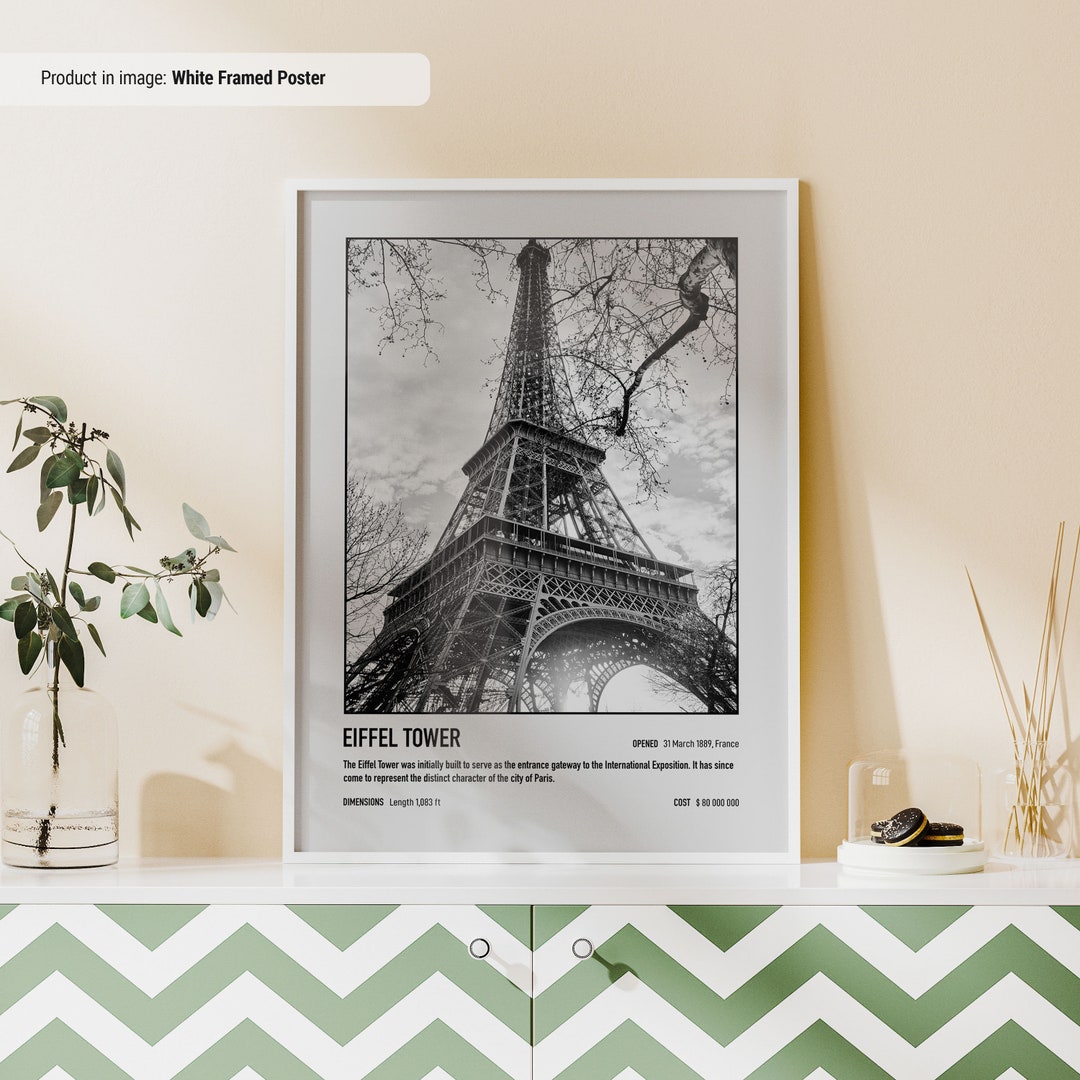 Eiffel Tower Poster | Paris | France | Travel Poster | Travel Wall Art ...