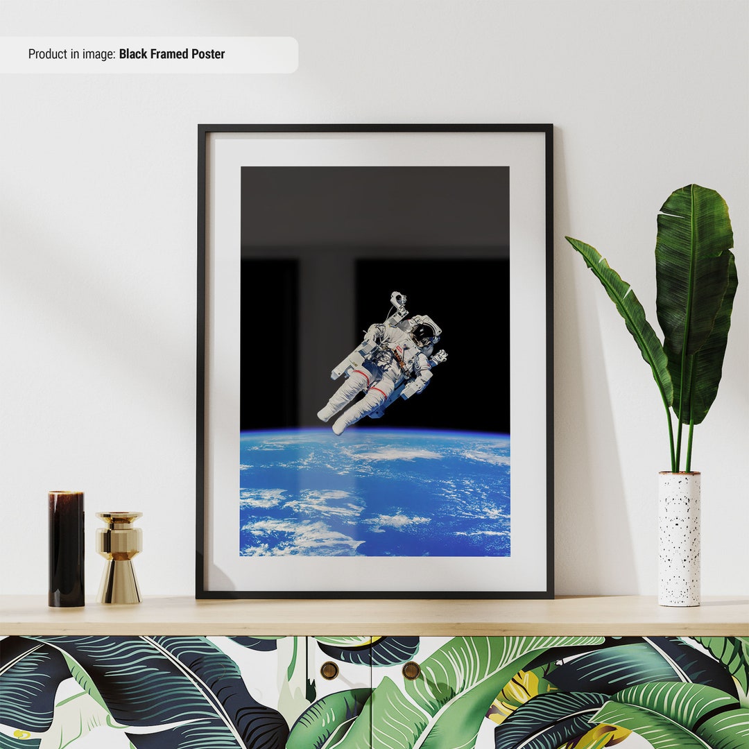 Spacewalk by Bruce Mccandless II Art Print, NASA Space Photography ...