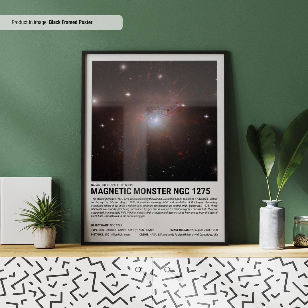 NGC 1275 Galaxy Poster | Hubble Space Telescope Print - Etsy