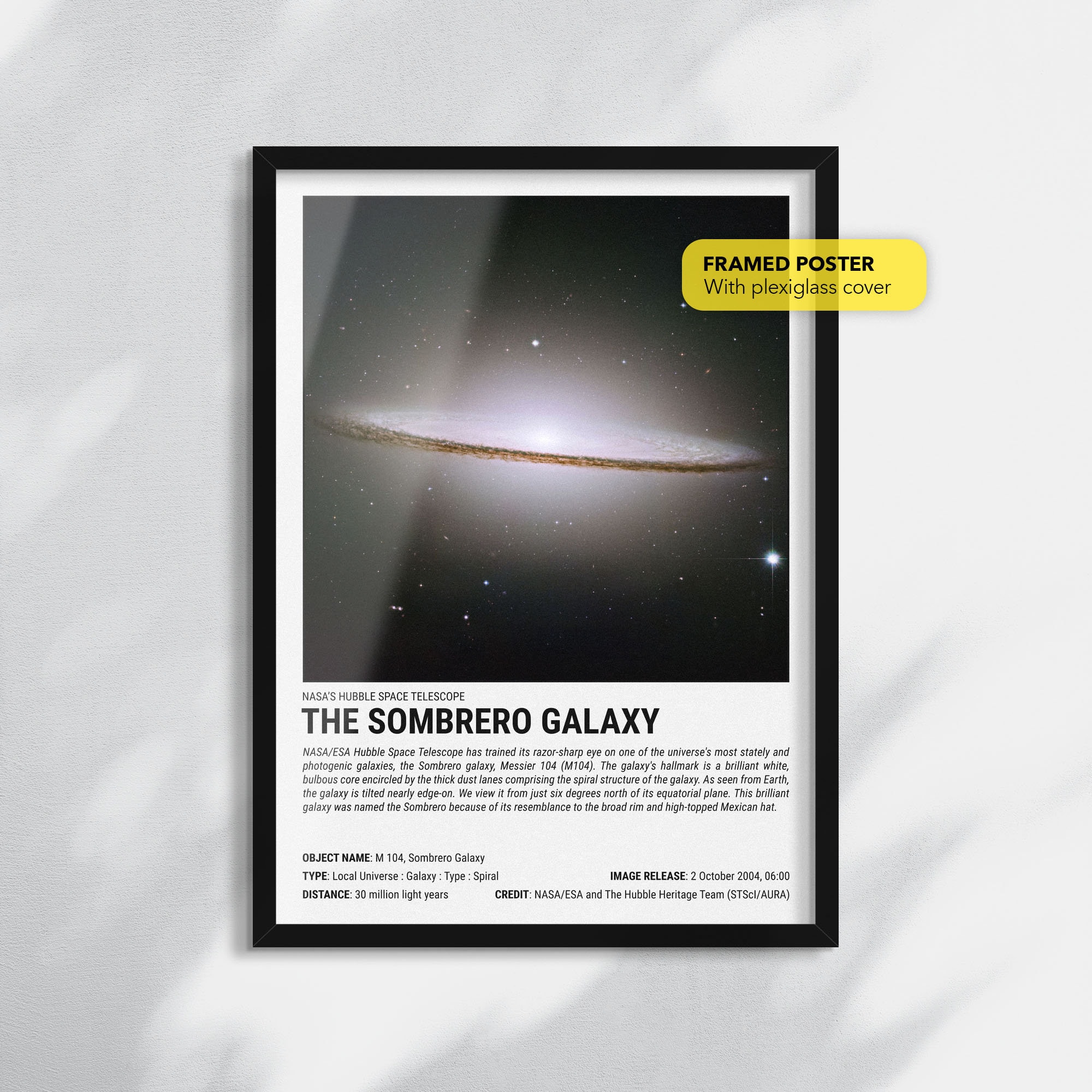 Sombrero Galaxy M104 From A 8 Telescope