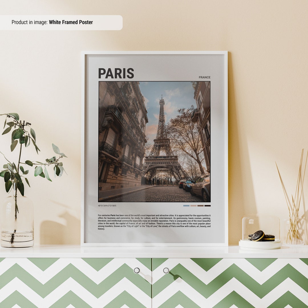 Paris, France Poster | Travel Poster | Travel Wall Art | Minimal Travel ...