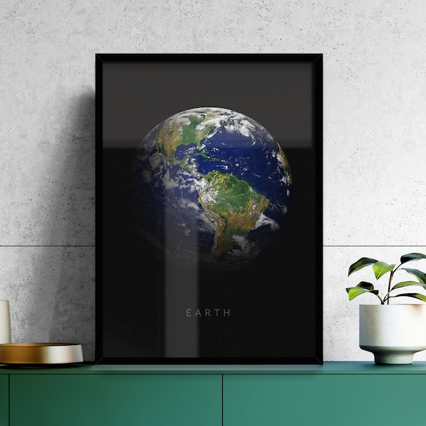 The Earth From Space Poster - Etsy