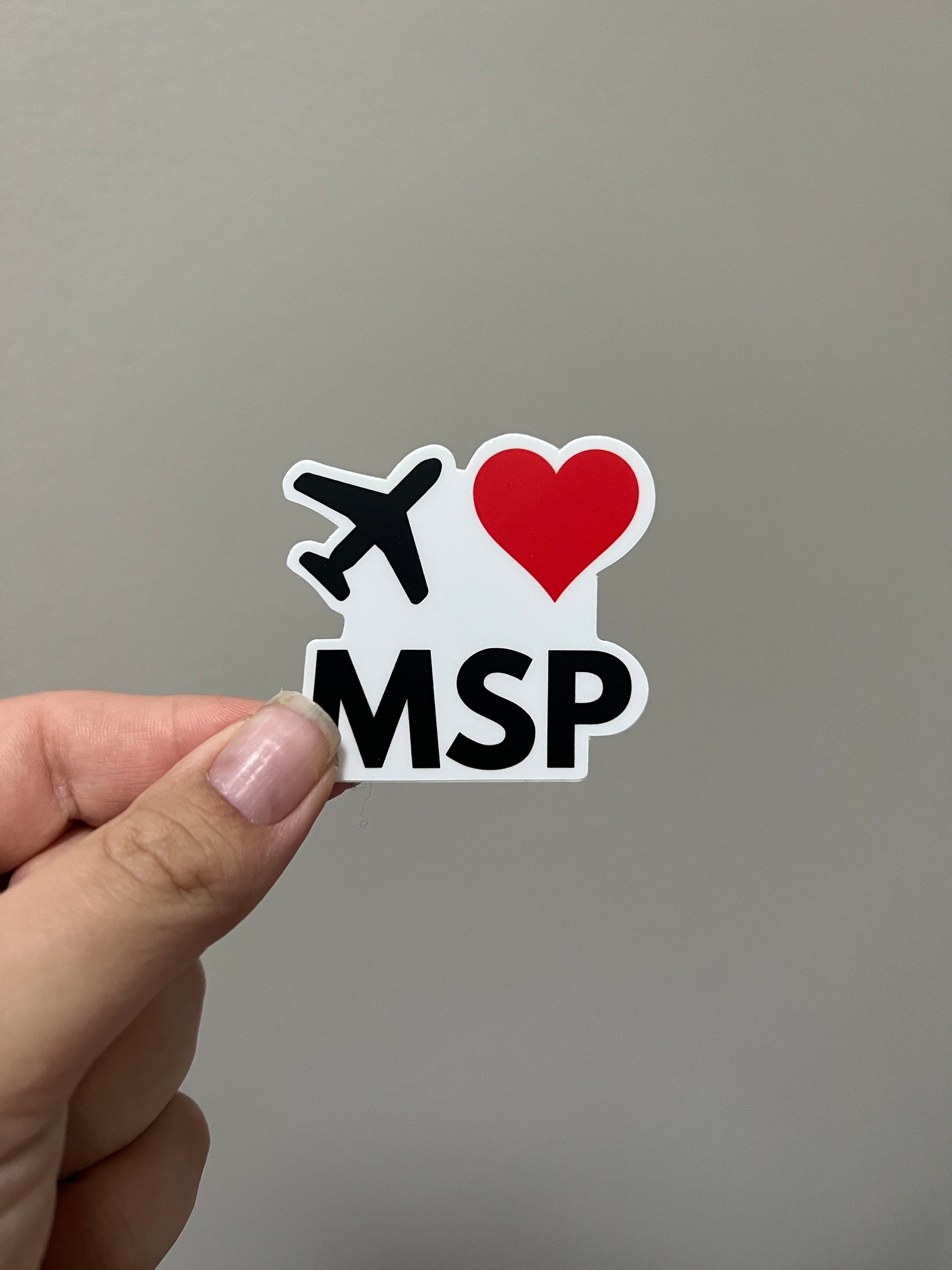 MSP Sticker, Flight Attendant Sticker, Pilot Sticker, Travel Sticker ...