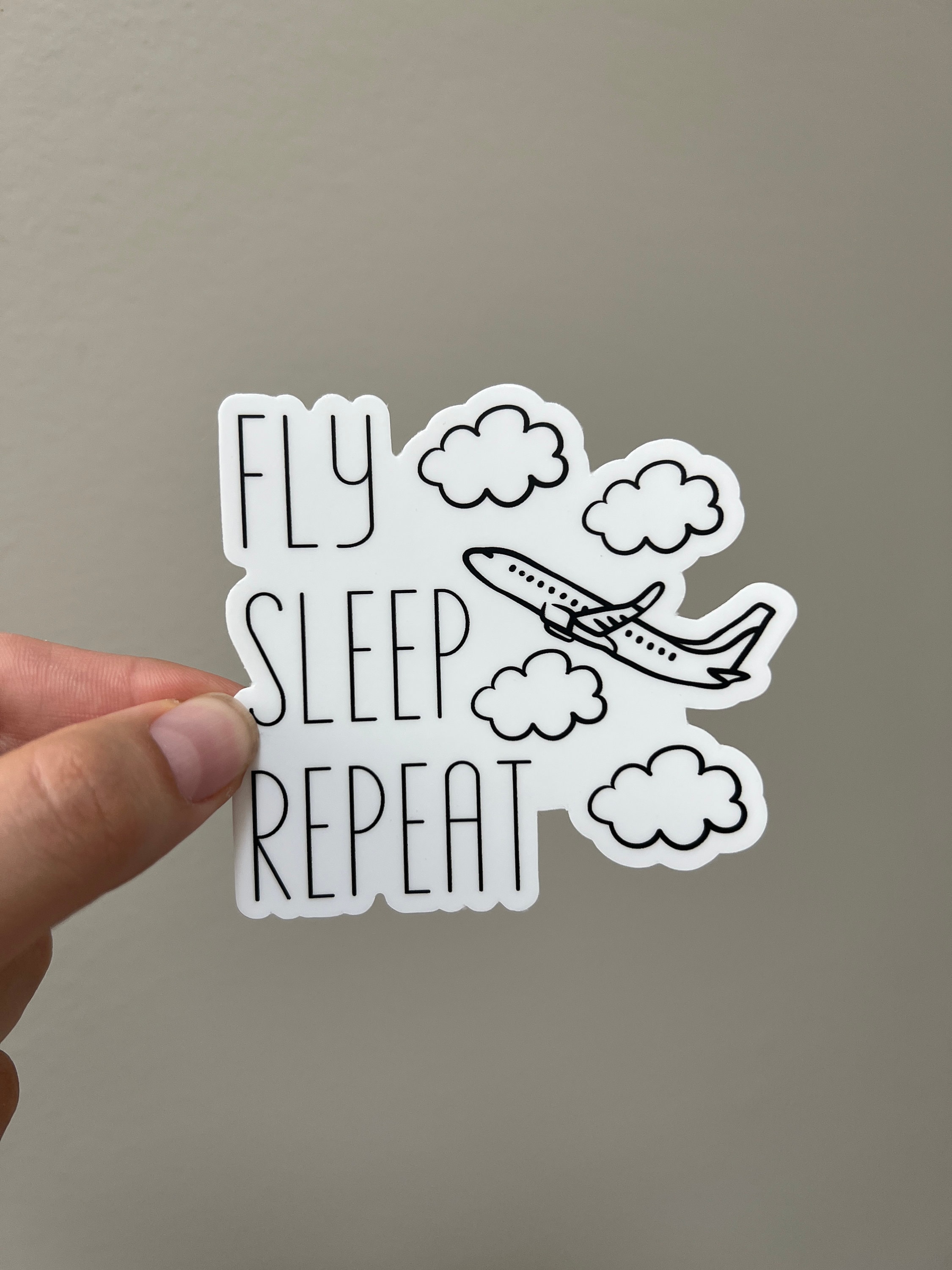 Flight Attendant Sticker, Pilot Sticker, Travel Sticker, Airplane ...