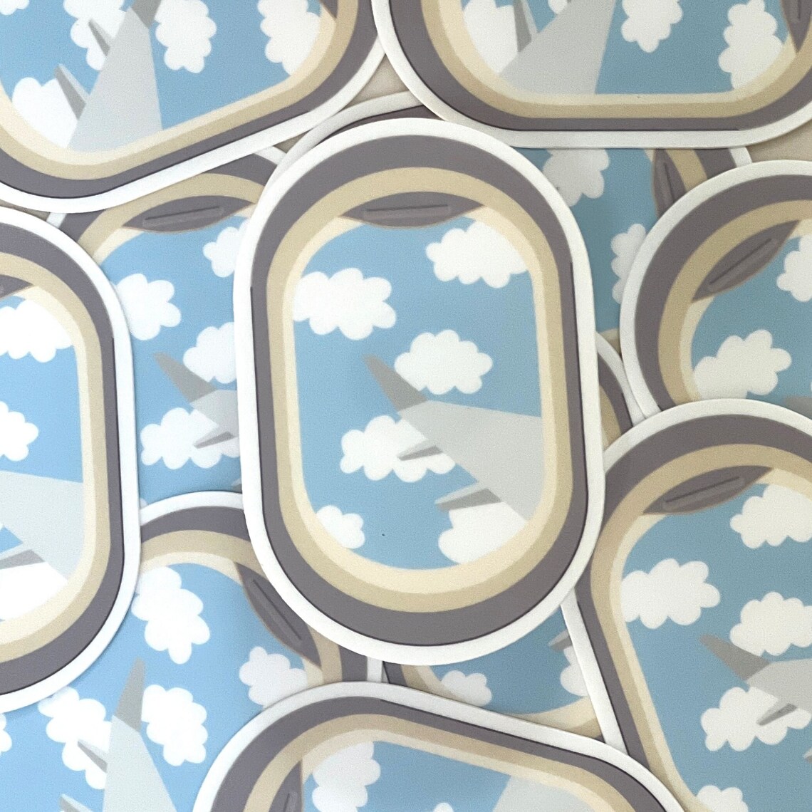 Airplane Window Sticker, Matte Sticker, Travel Sticker, Flight ...