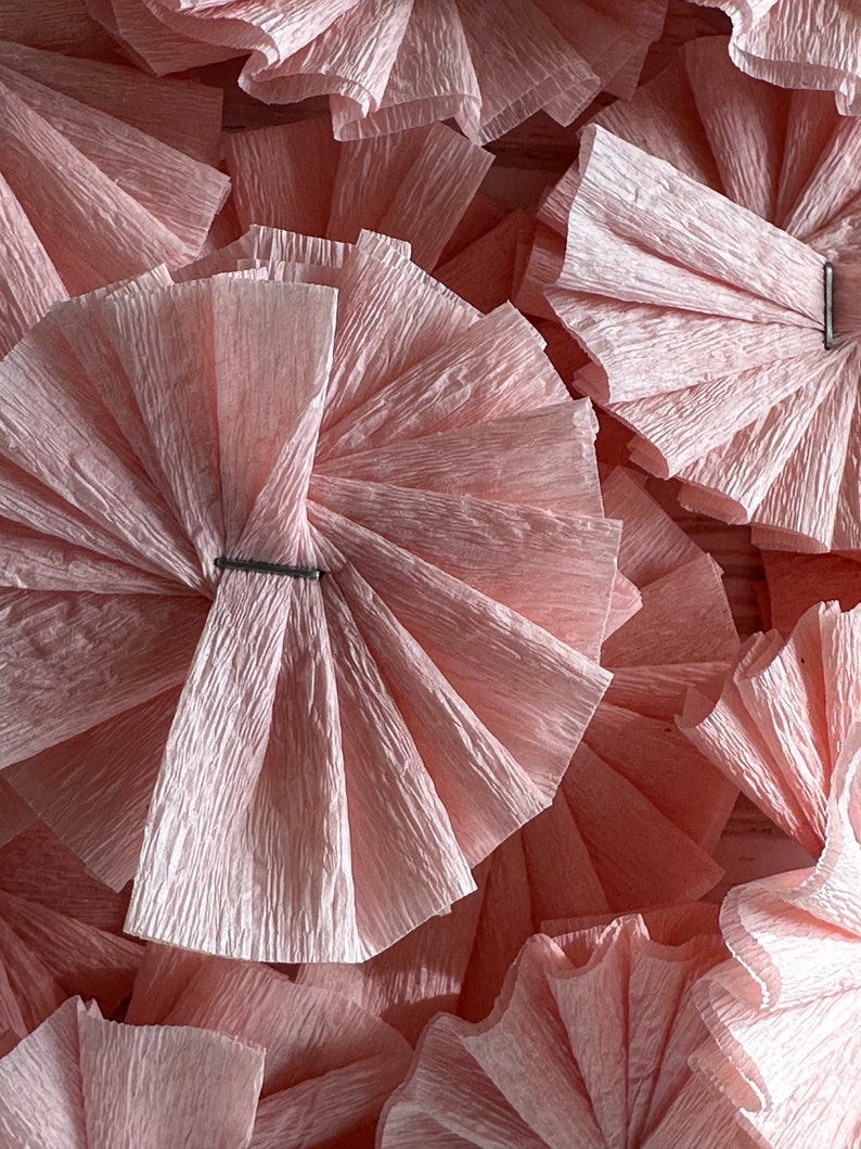 Crepe Paper Flower Rosettes 1 3/4 - Etsy