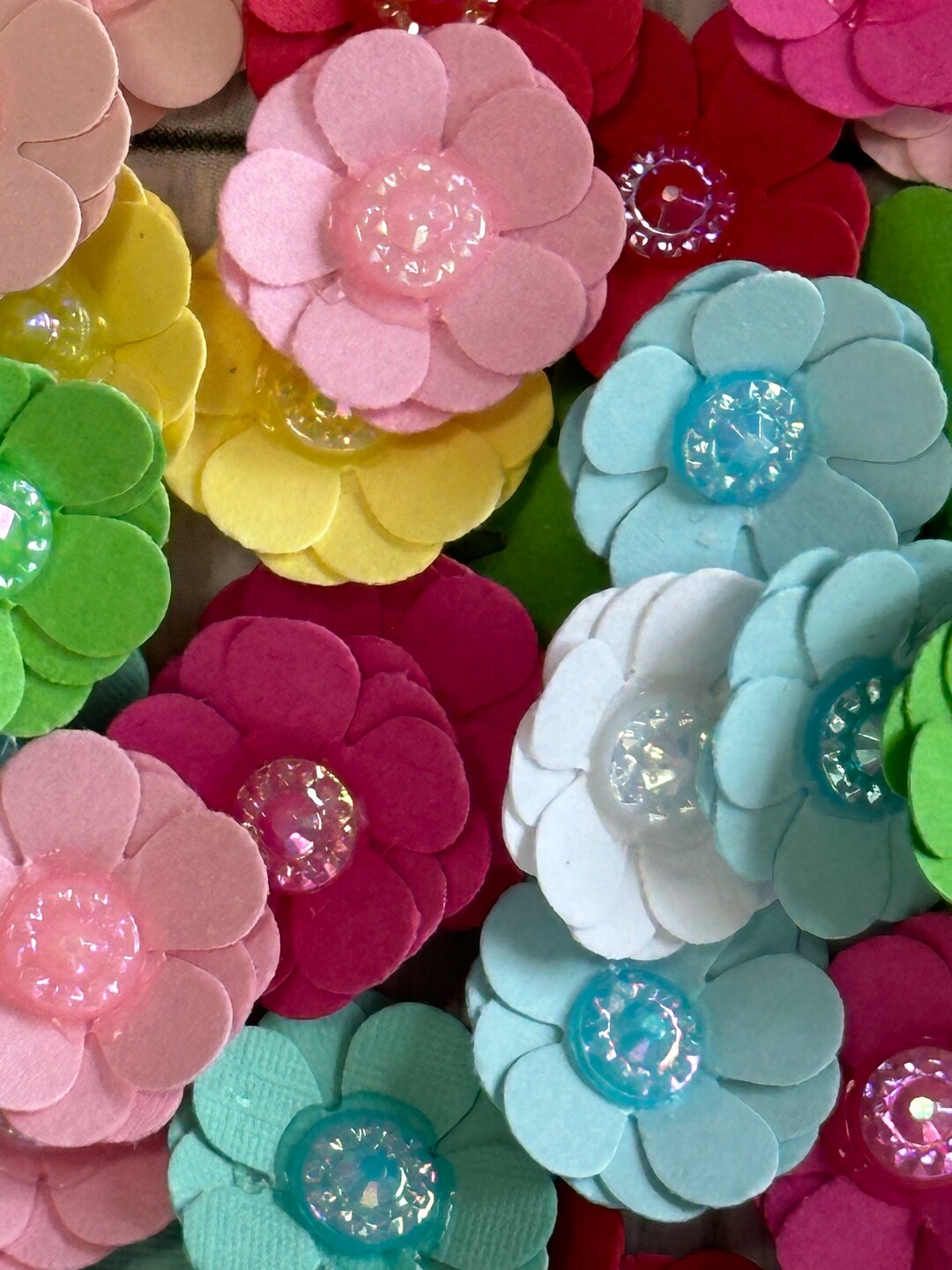 Mini Handmade Paper Flowers - Layered - Etsy